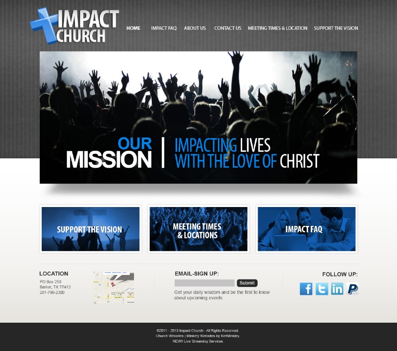 Black Church Websites Concept and Client Gallery